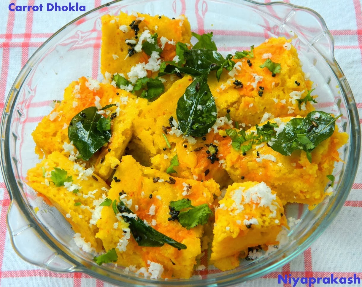 Niya s World Microwave Carrot Dhokla niya-s-world-microwave-carrot-dhokla