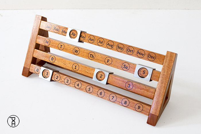 DIY Slide - Rule Wood Desk Calendar | Pneumatic Addict