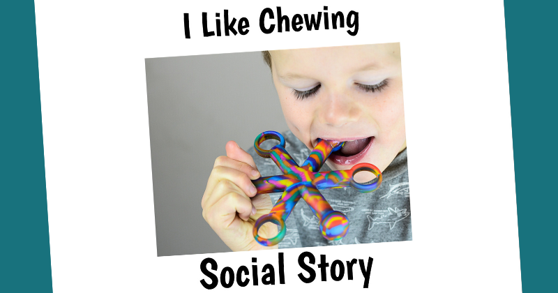 Free Printable Social Story About Chewing | And Next Comes L ...