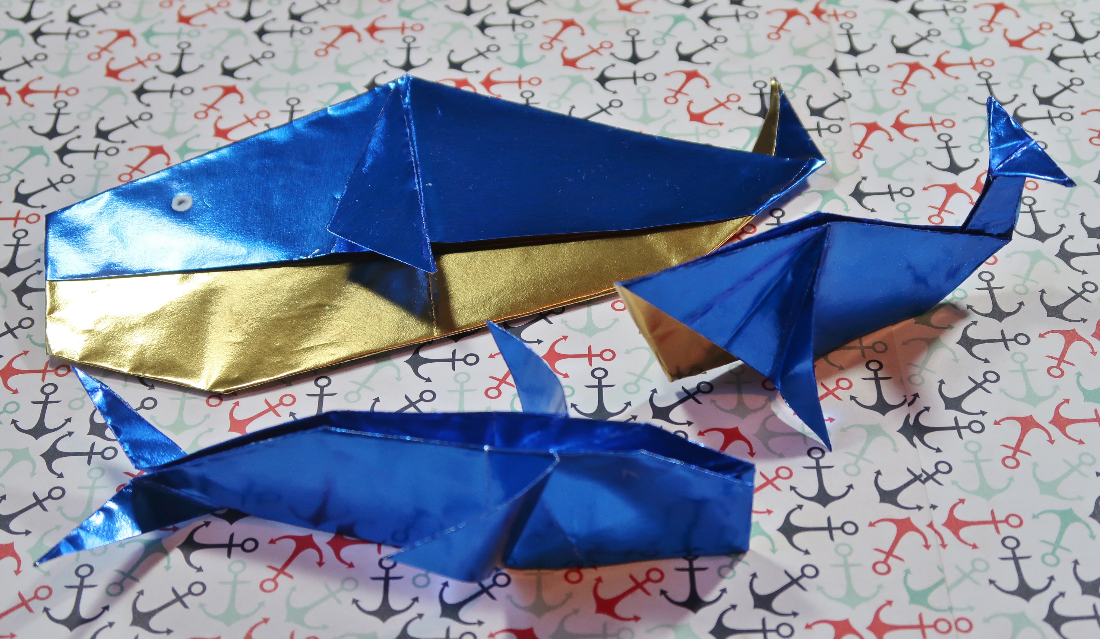 Ink Stains: Origami Sea Life...Whales!