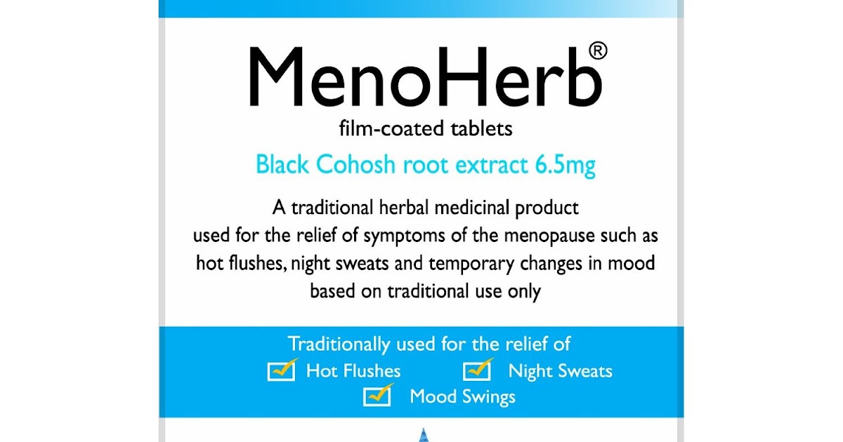 Safe Herbal Medicines: MenoHerb Tablets