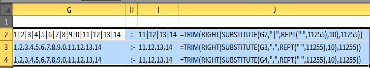 Return The Characters After Nth Character In A Cell Return The Characters After Nth Character In A Cell
