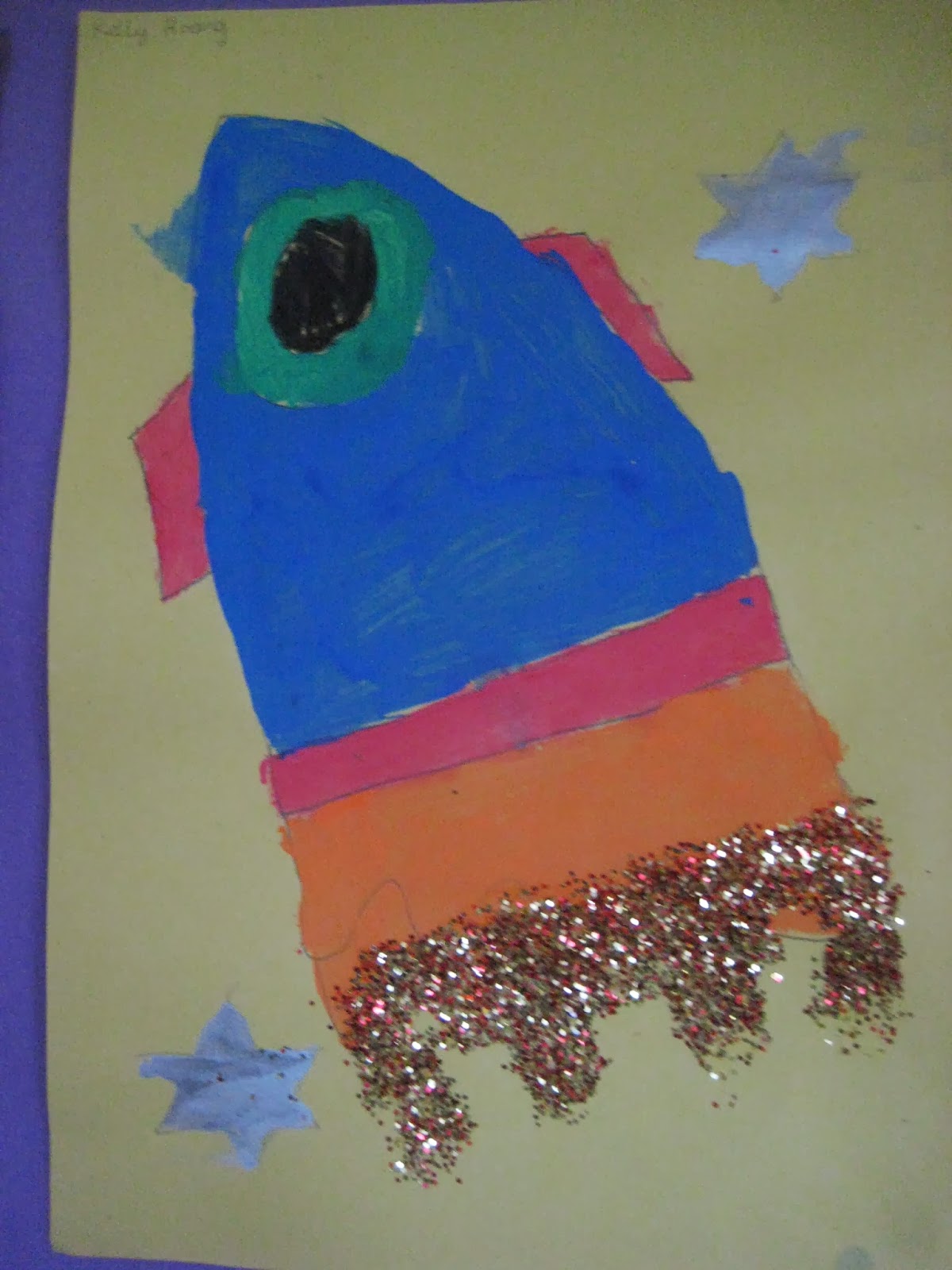 First Class Fun in Room Fourteen!: Rocket Art