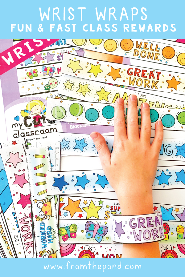 Wrist Wraps - Cute and Easy Classroom Rewards | From the Pond