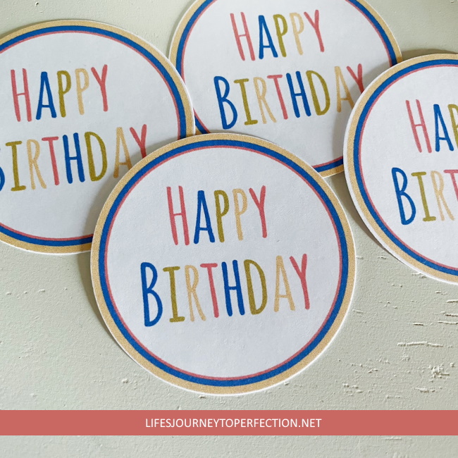 Life's Journey To Perfection: Cute and Simple Happy Birthday Tags A ...