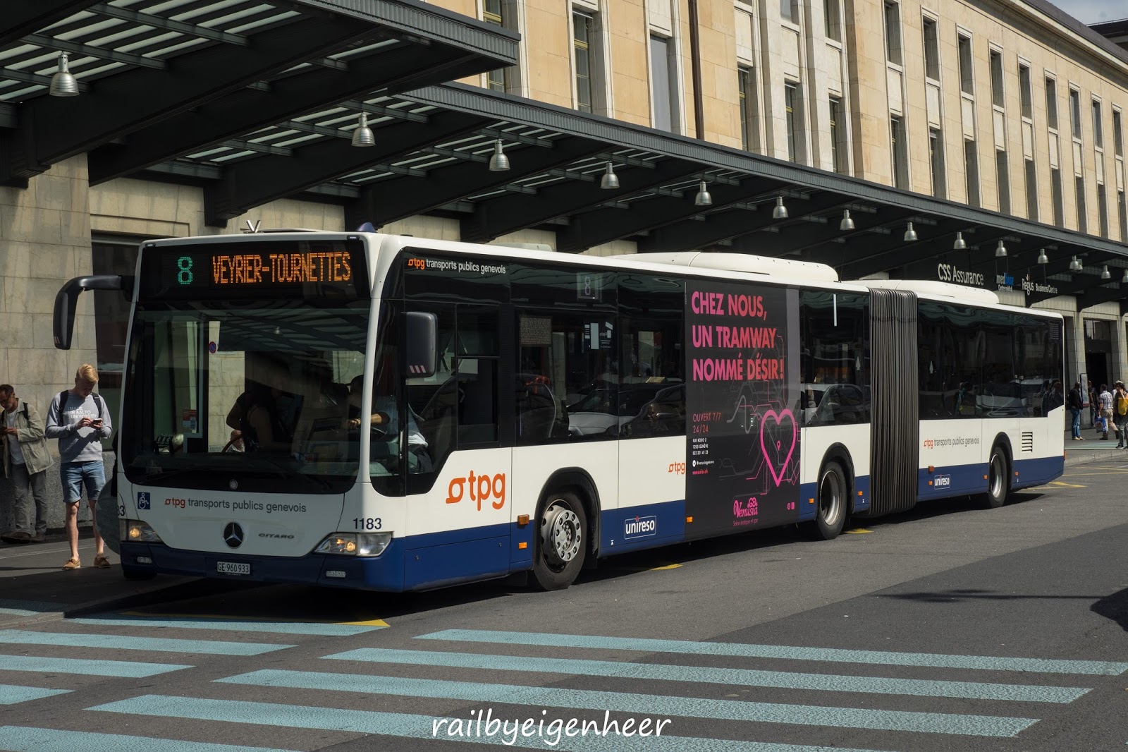 ÖFFENTLICHER VERKEHR: TPG Bus Mercedes Citaro EVOBus O530G 1183 > Gare ...