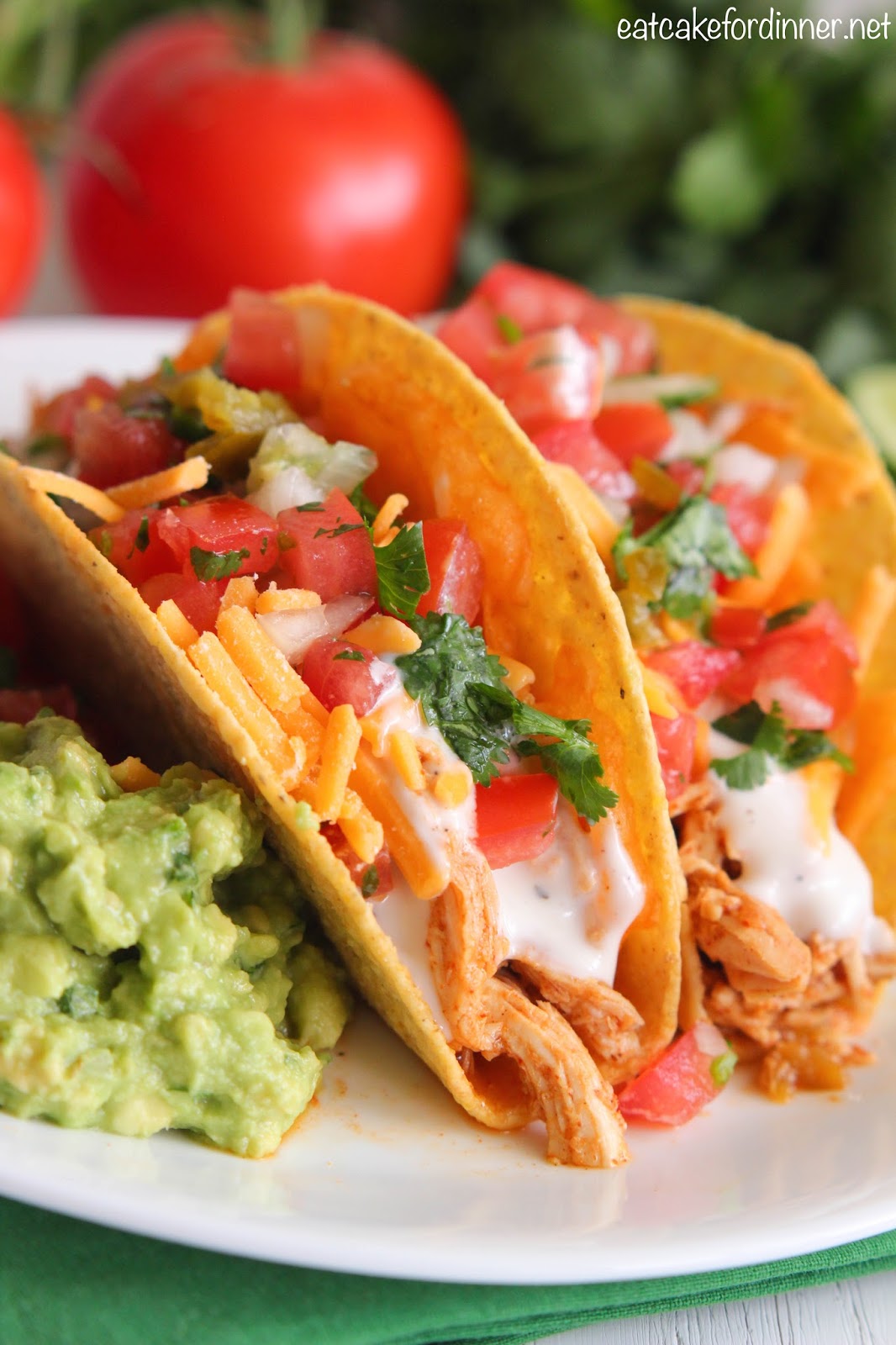 Eat Cake For Dinner: Ranch Shredded Chicken Tacos
