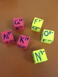 Evolution of a Jr High Science Teacher: Ion dice