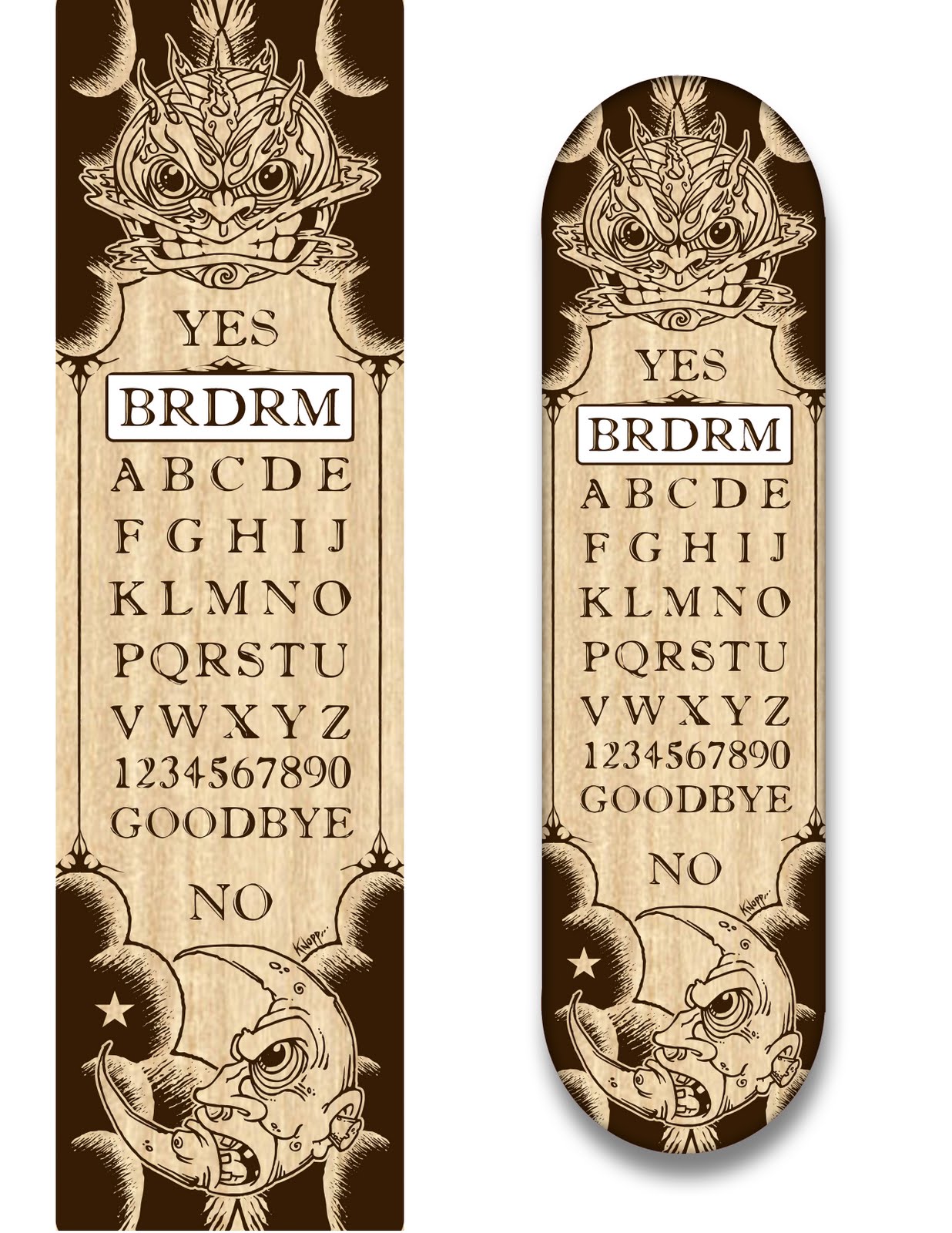 The Art Of Kelly Knopp Boardroom Ouija Board Graphic