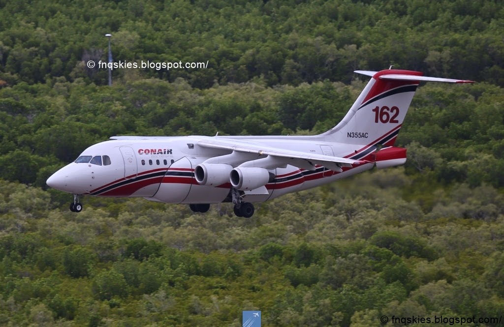 Far North Queensland Skies: CONAIR Aerial Firefighting RJ-85 N355AC