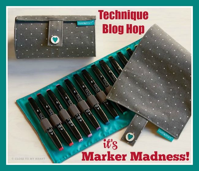 Crafty Happy : CTMH Technique Blog Hop - Marker Madness