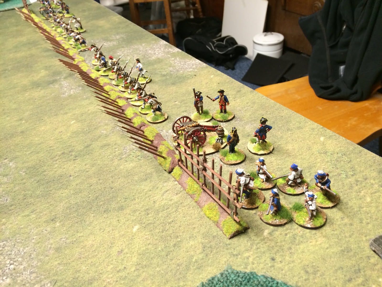 Cirencester wargames: Seige of Fort Willam Henry - week 5