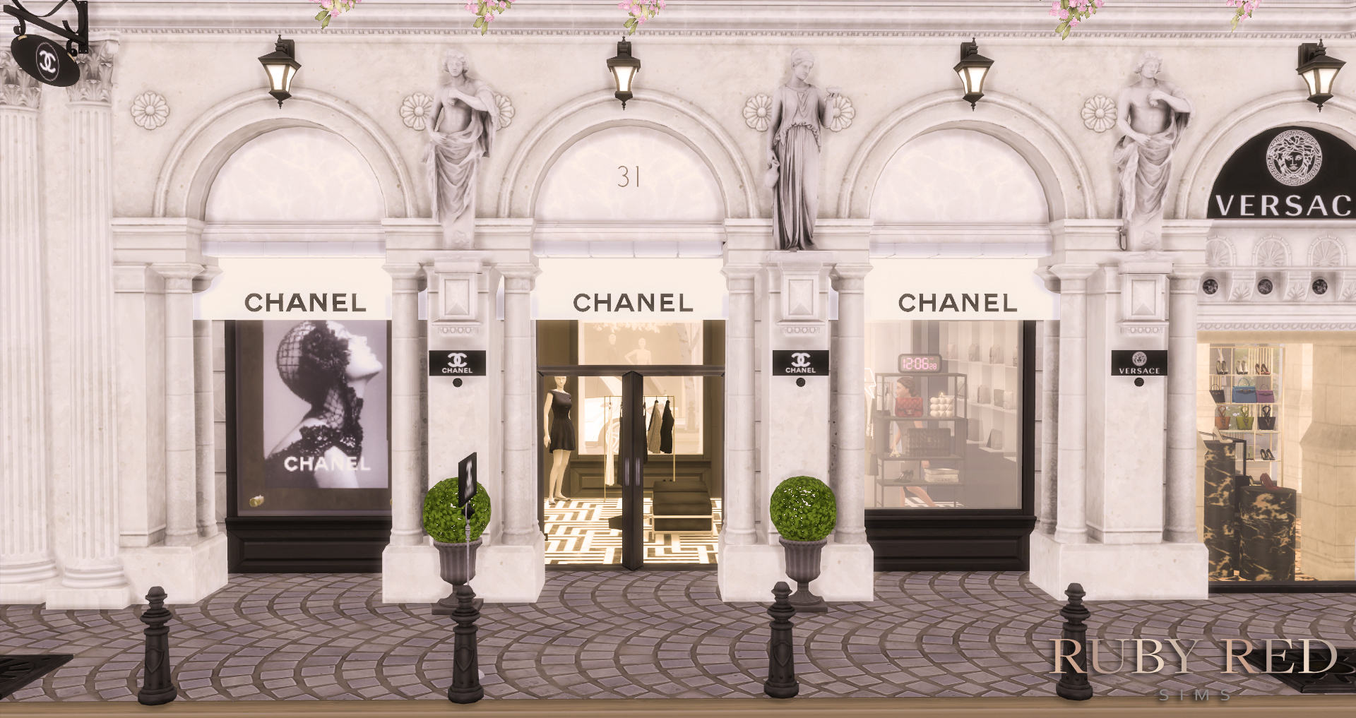 Sims 4 | June: Paris City Build 模擬市民 4 巴黎市區與CC組下載 [Ruby Red Sims]