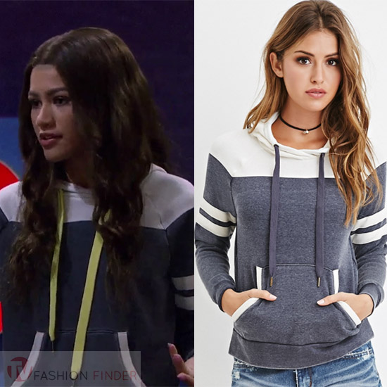 K.C. Cooper in grey colorblock hoodie on K.C. Undercover season 3 ~ TV ...