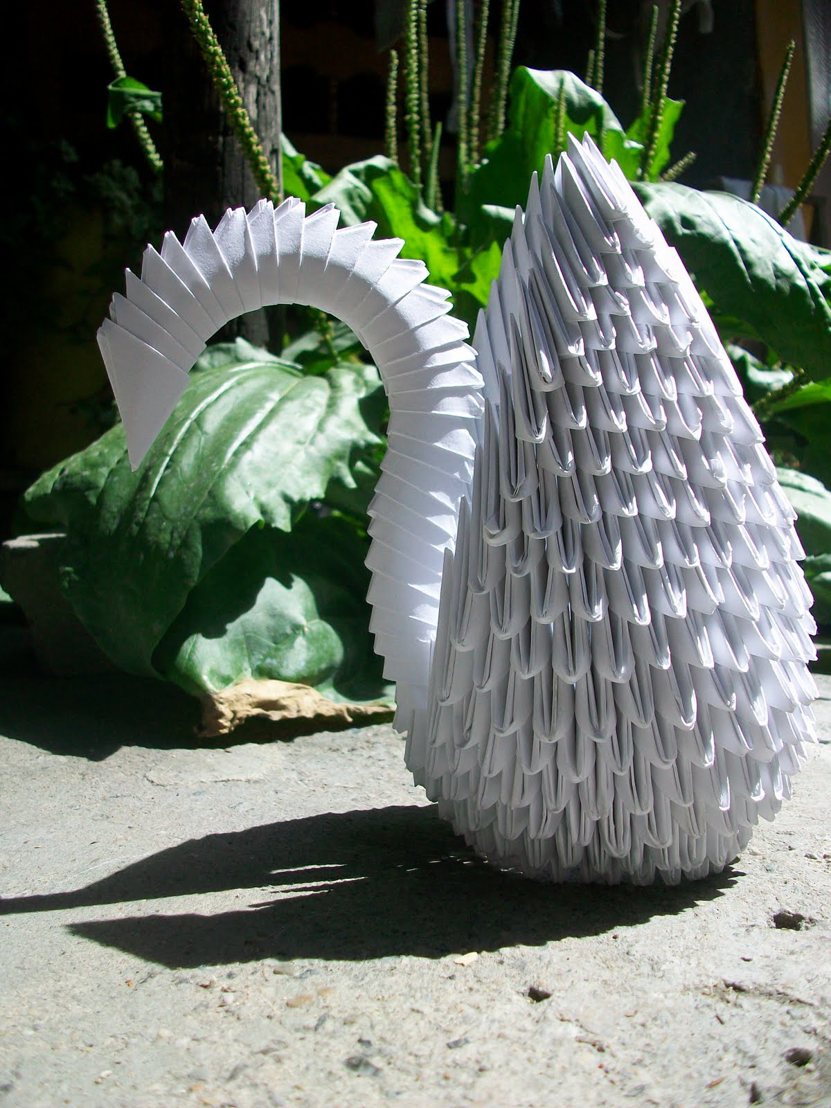 te no hana origami: Cisne en Origami
