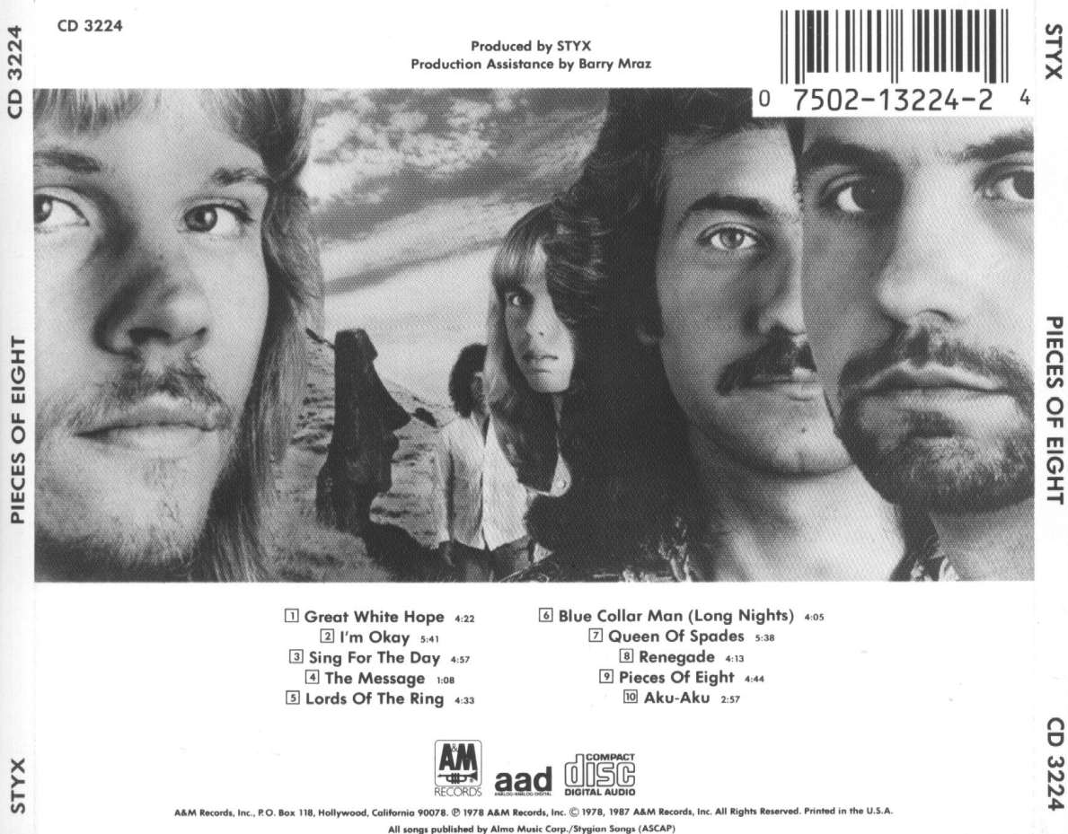 Classic Rock Covers Database: Styx - Pieces of Eight (1978)