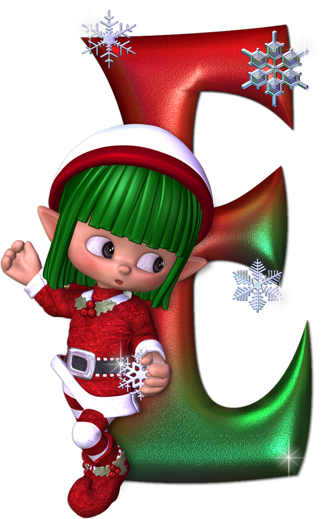 Abecedario con Elfos de Navidad. Alphabet with Christmas Elf. - Oh my ...