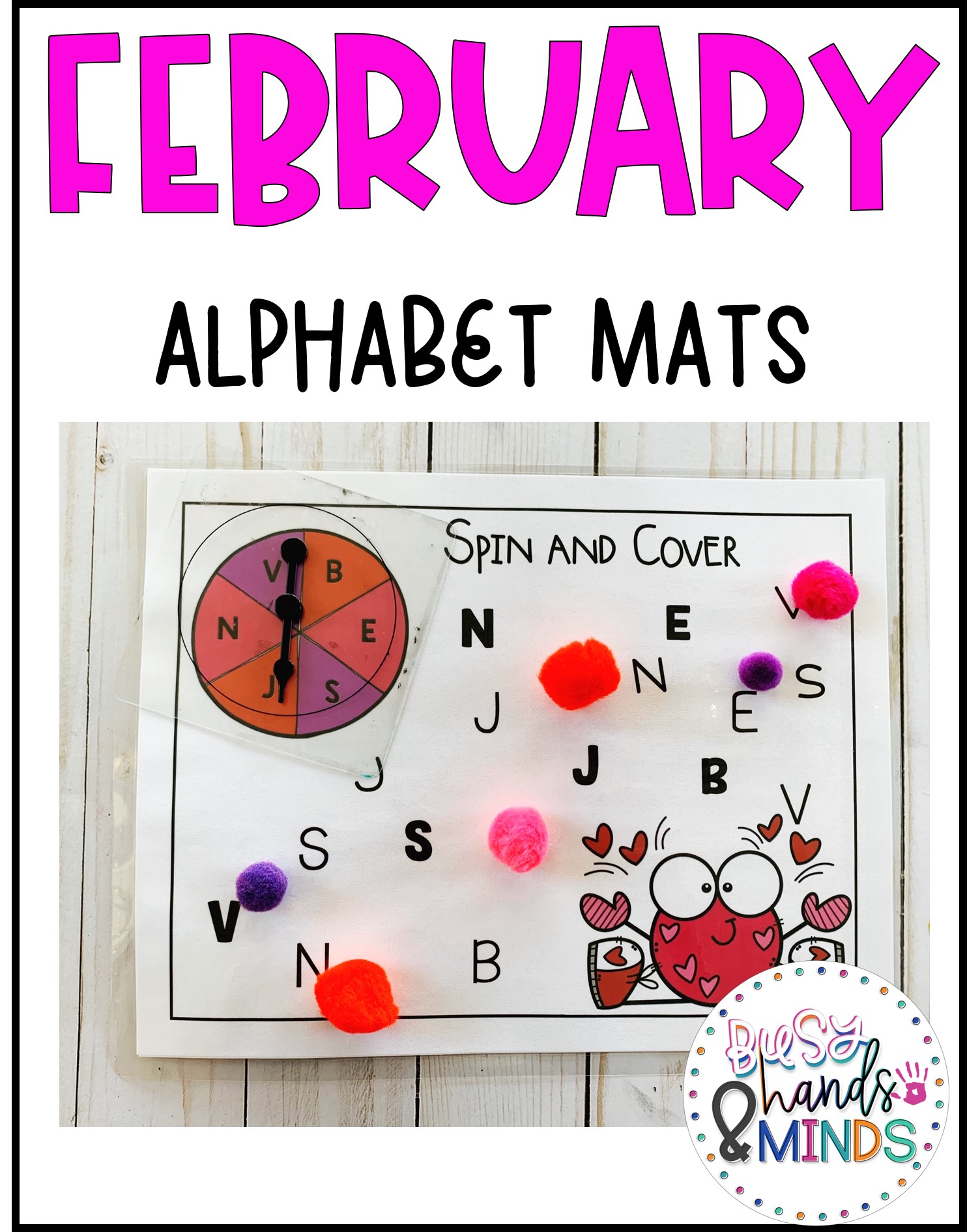 Valentine's Day Alphabet Mats | Busy Hands and Minds