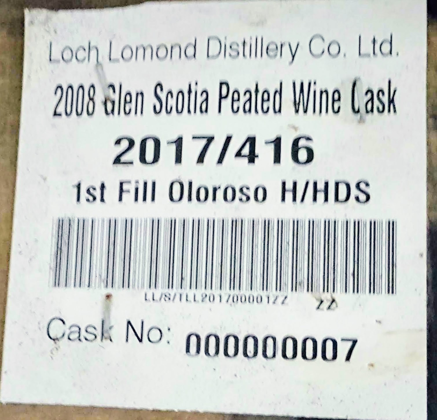 Brian's Malt Musings: Cask Codes