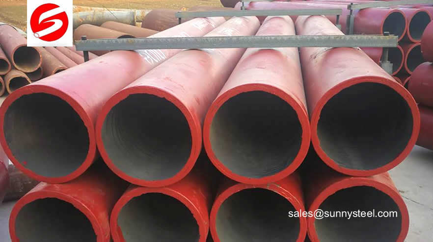 The ceramic lined pipe