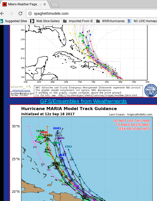 Hurricane Harbor: UPDATED 8 PM Category 5 Hurricane Maria Intensifying ...