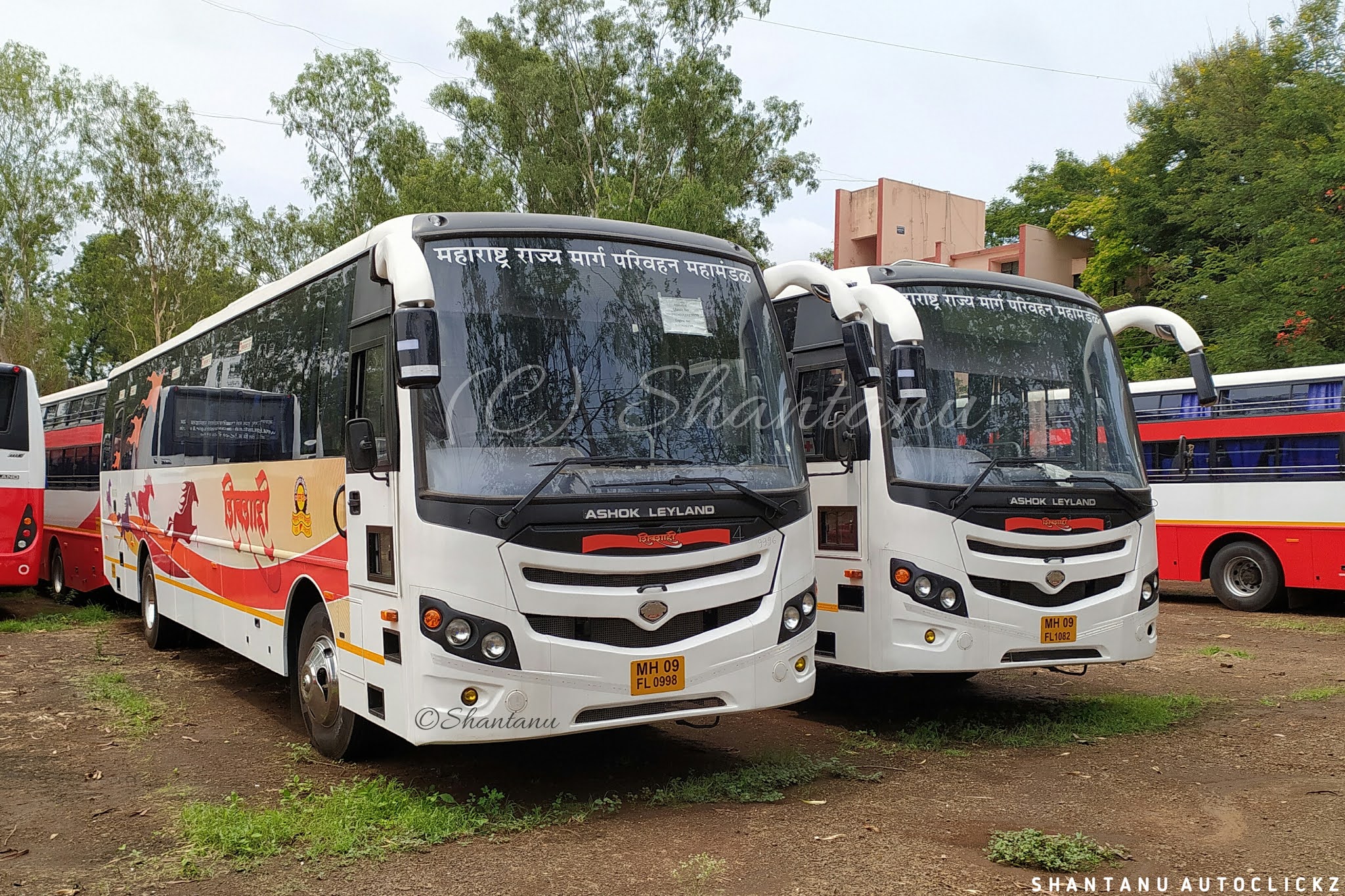 Shantanu Autoclickz: MSRTC Ashok Leyland Shivshahi built by MG Bus & Coach.