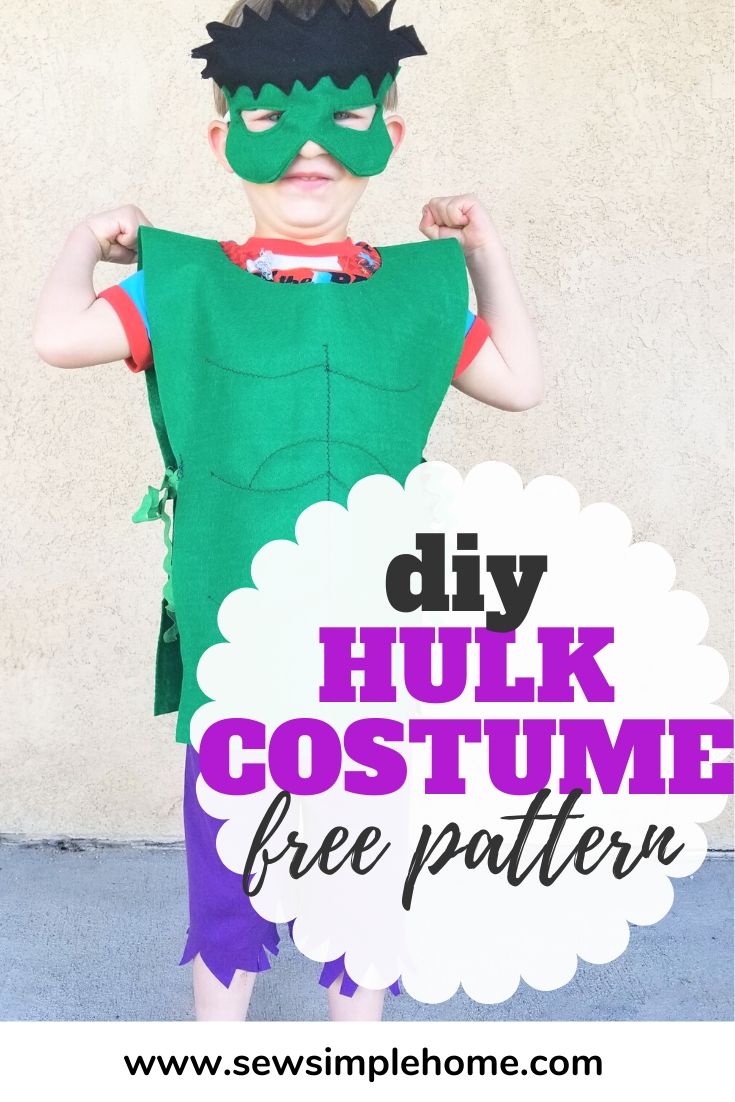 Easy DIY Incredible Hulk Kids Costume | Sew Simple Home