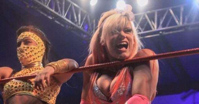 The Luchadoras: Lady Shani and Taya Valkyrie vs Faby Apache