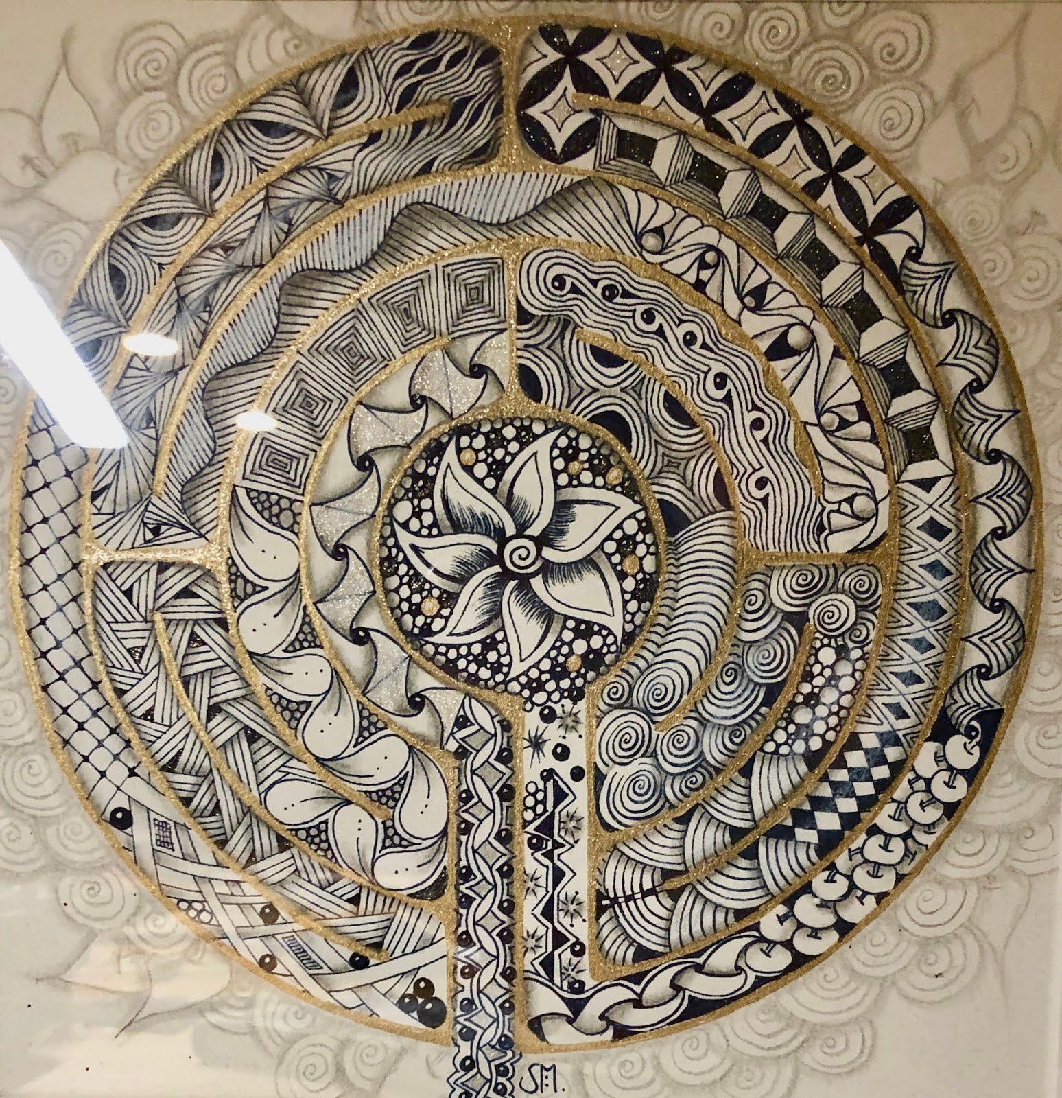 SimTangle : Opus with Labyrinth and other Zentangle Classes