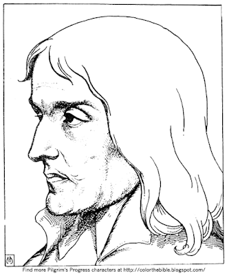 Color a portrait of "Interpreter" from Pilgrim's Progress | Color The Bible