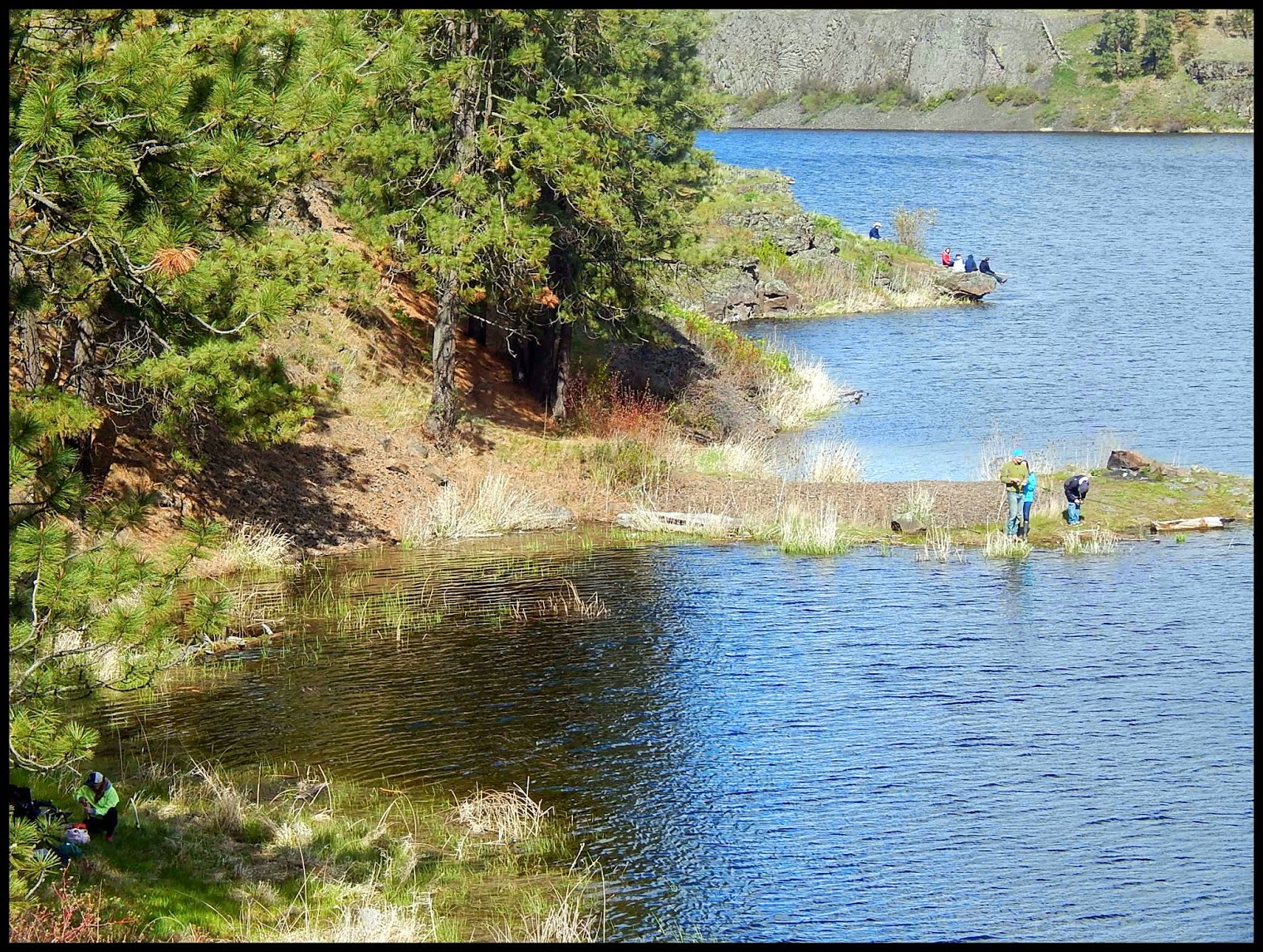 The Back Porch View: Hog Lake in the FIsh Trap BLM, WA