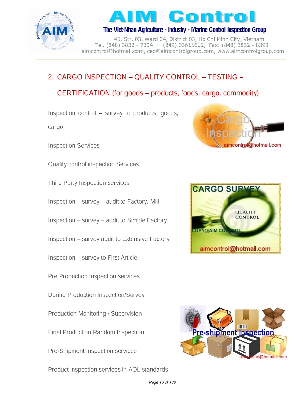 Loading Supervision and Inspection: Inspection during loading operation