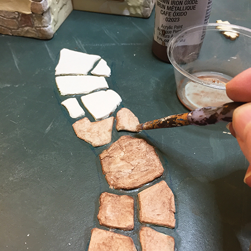 Stone path for a dollhouse/miniature | Nature's Soul Miniatures