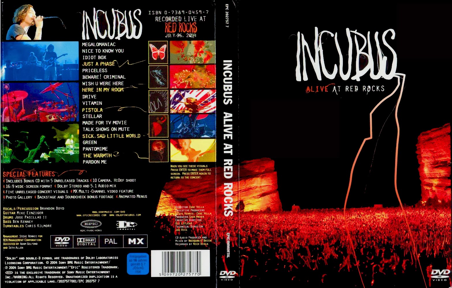 Incubus - Alive at Red Rocks ~ Intercambios de DVD