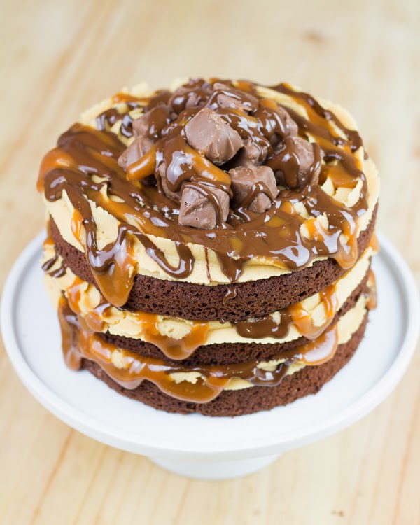 Objetivo: Cupcake Perfecto.: Tarta de Snickers (o cómo rectificar un ...