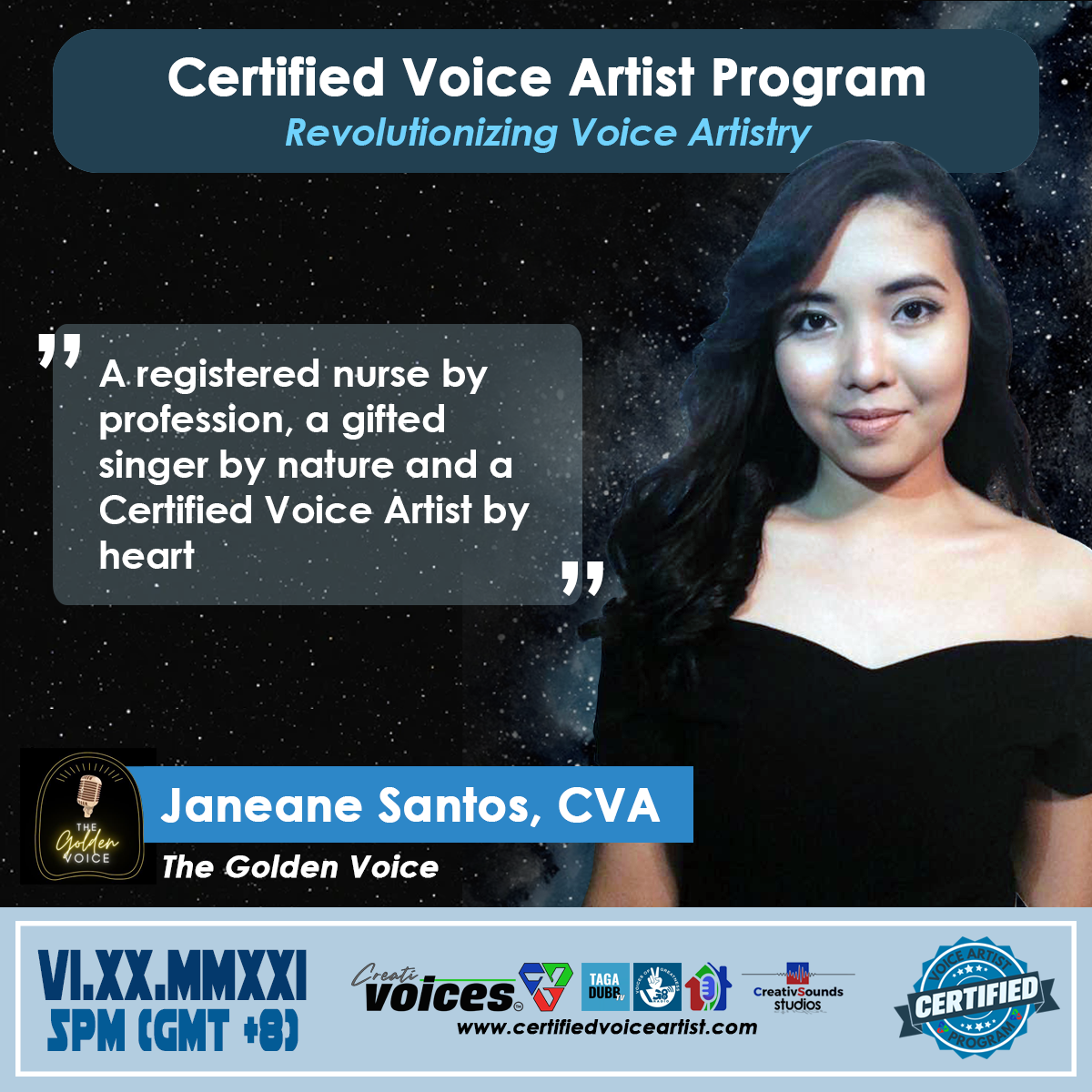 Top 20 Certified Voice Artists of the Philippines