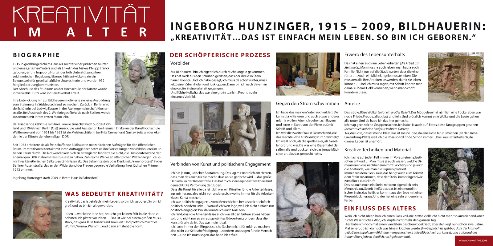 Kreativität bildender Künstler im Alter