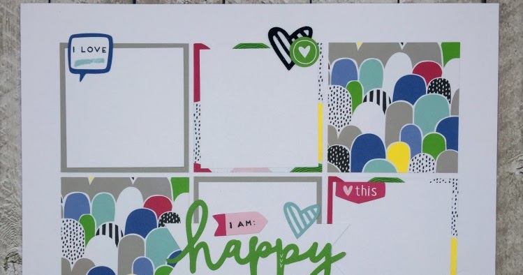 Obsessed with Scrapbooking: [Video] Quick Happy Scrapbook Layout