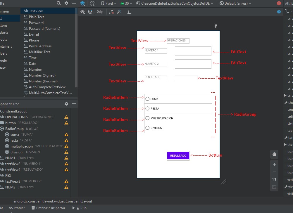 UNIDAD 2 - Creacion Interfaz Grafica con Objetos del IDE