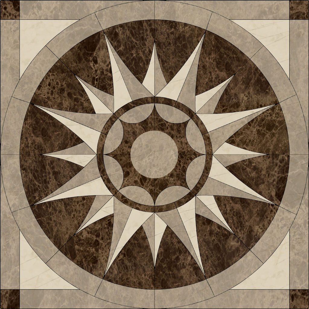 SWTEXTURE - free architectural textures: Marble Stone Medallions - 01