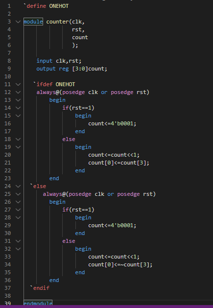 Verilog Example -> Onehot Counter and Johnson Counter - VLSI ...