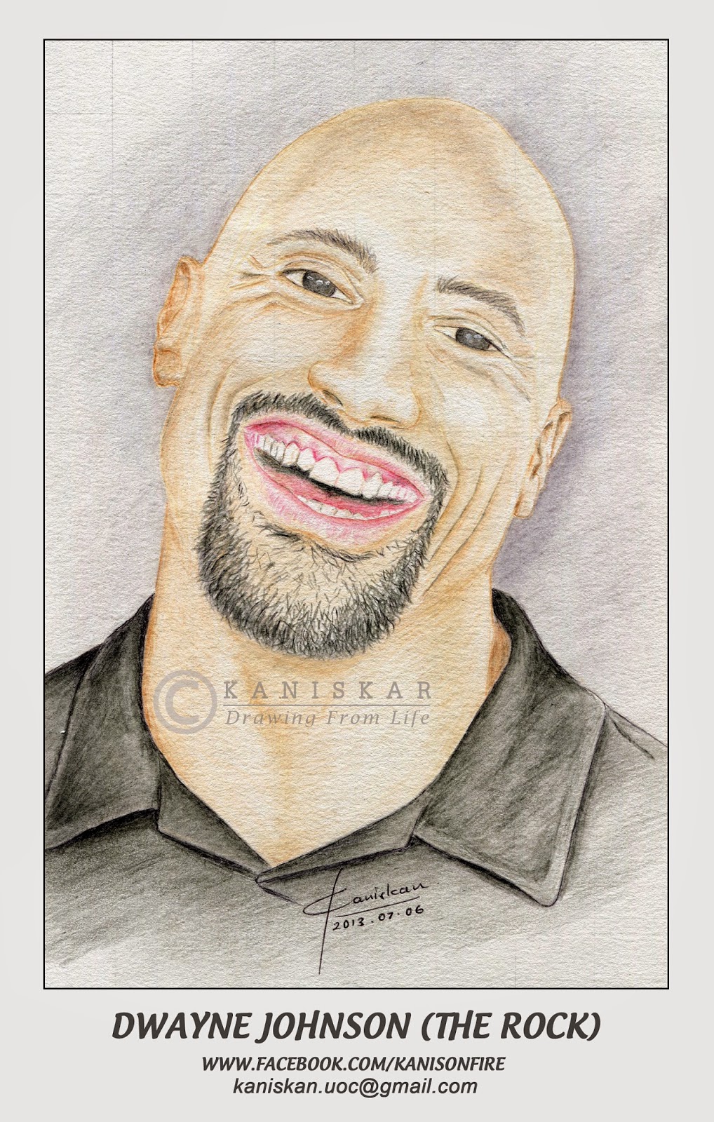 Dwayne Johnson (The Rock) ~ Drawing From Life