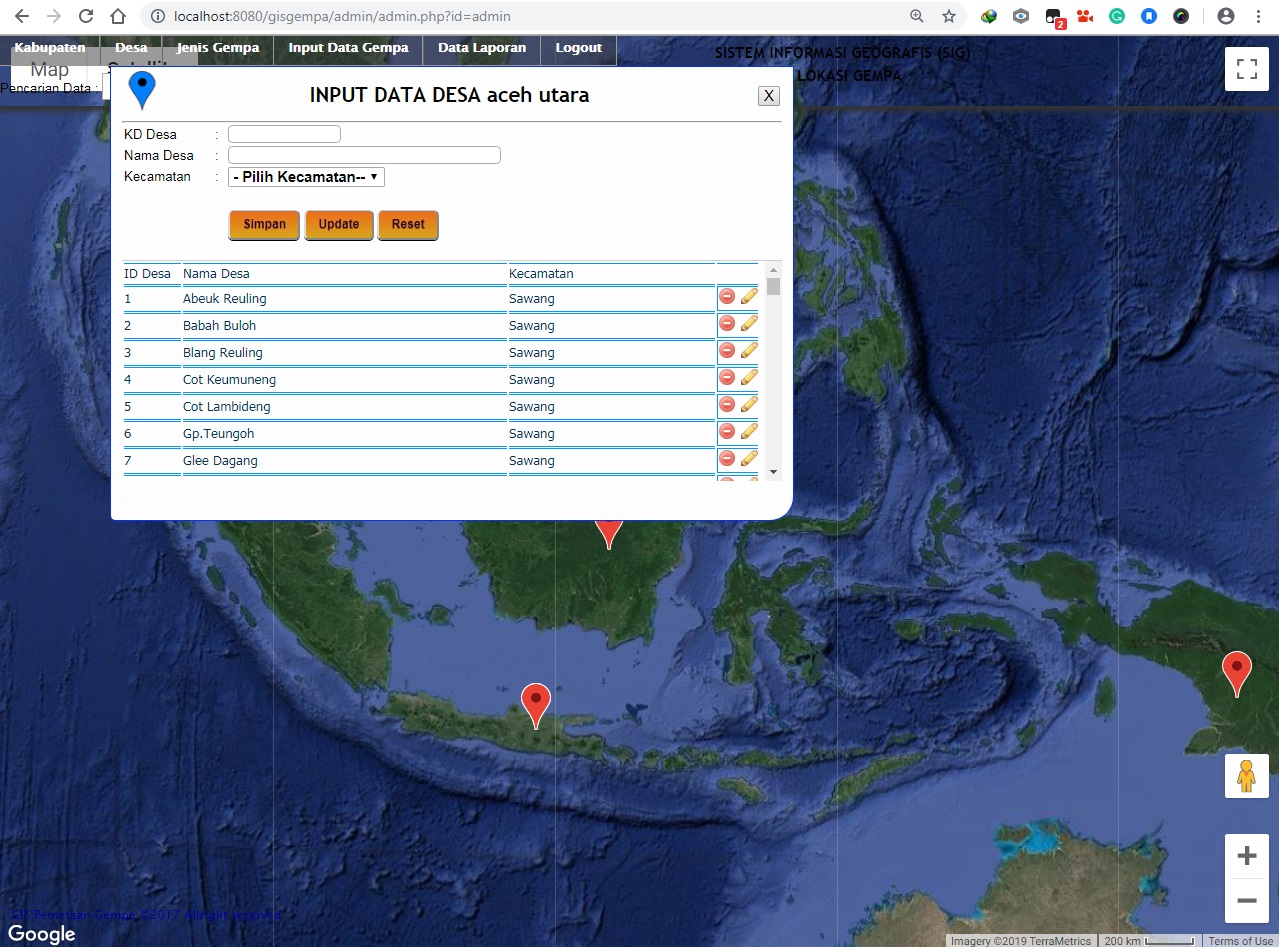 Source Code Gis Informasi Gempa Dengan Php Source Code