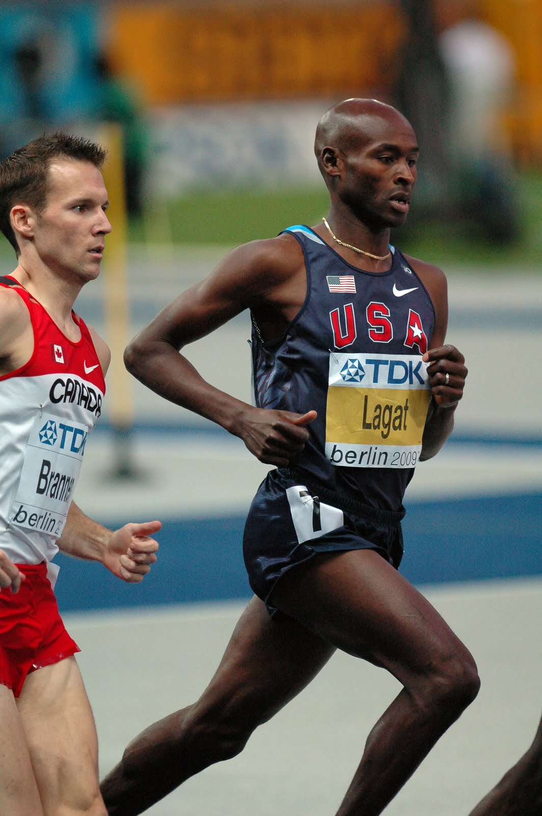 Lagat's finishing kick just short at adidas Grand Prix in New York...