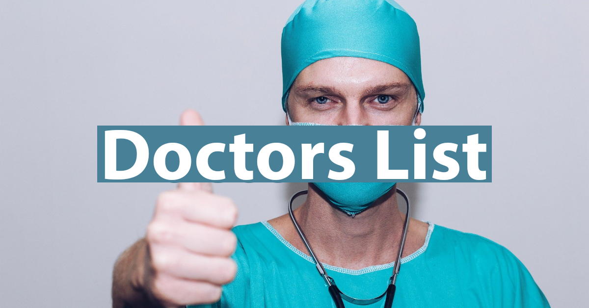 Doctors List - Amar Jyoti Hospital