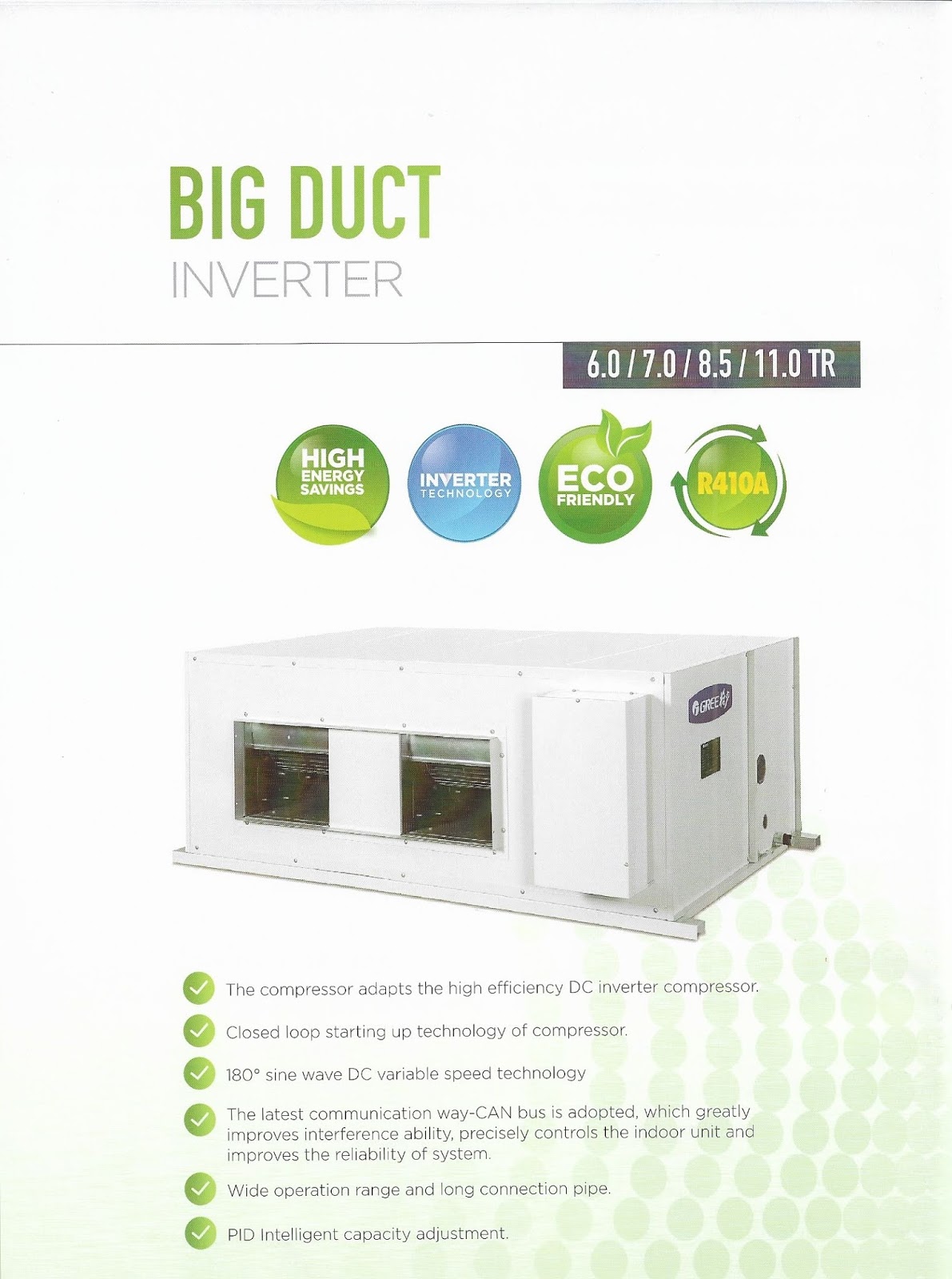 MaximaxSystems.com: GREE SPLIT BIG DUCT AIRCON - INVERTER
