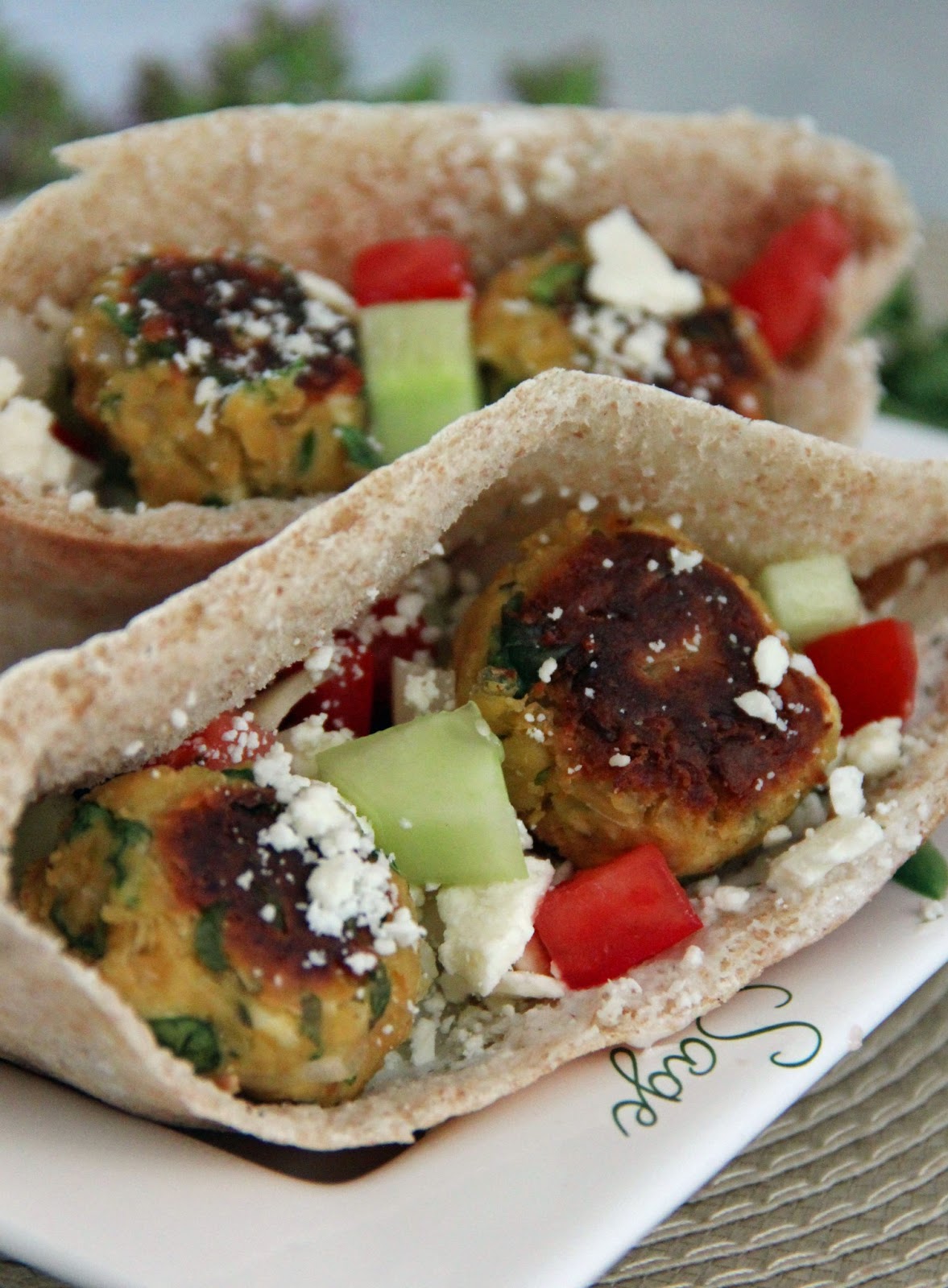Jo and Sue: Greek Veggie "Meat"ball Pita
