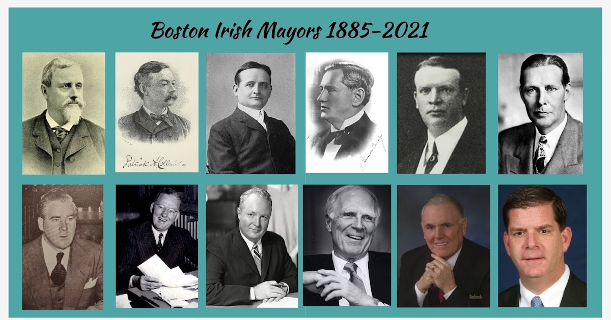 Twelve Boston Irish-American Mayors, from Hugh O'Brien to Marty Walsh