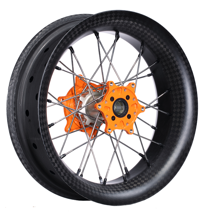 Super Moto 17"x500 Wheel +magnesium hubs - Megacom Wheels