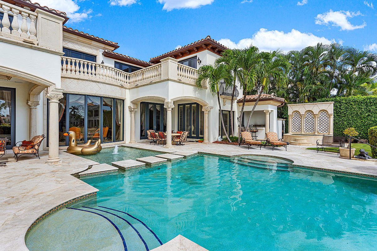 8,000 Square Foot Mediterranean-Style Mansion In Boca Raton, FL | THE ...